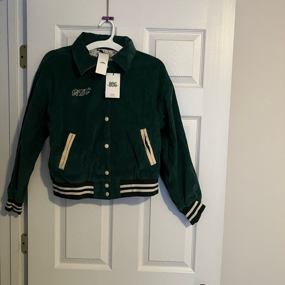 BDG | Jackets & Coats | Urban Outfitters Bdg Green Corduroy Varsity ...